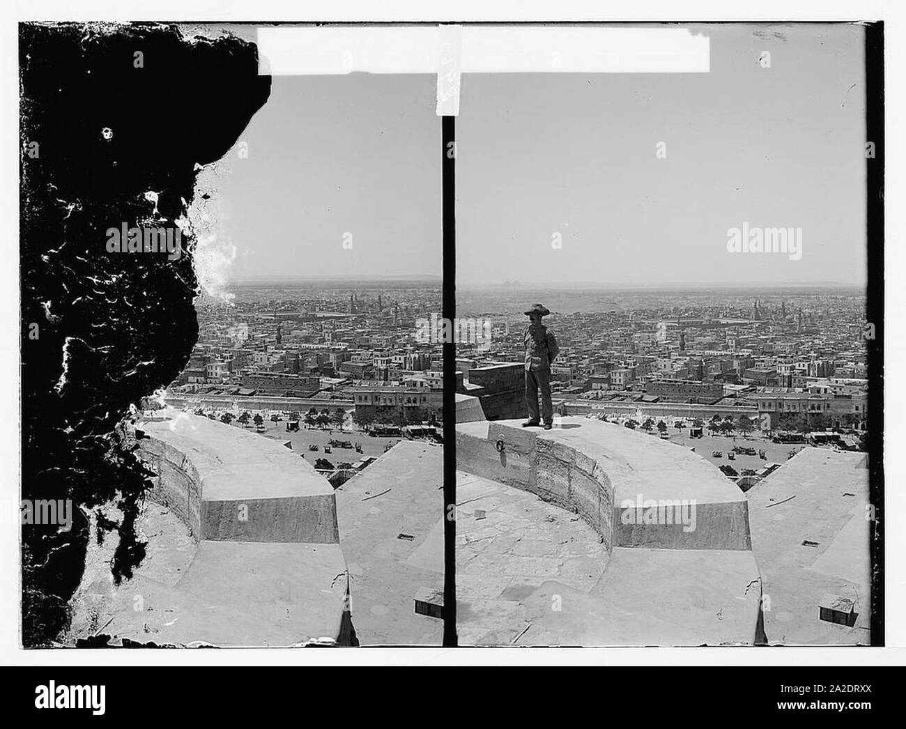 Egyptian views; Cairo (Masr). Cairo from the Citadel showing the ...