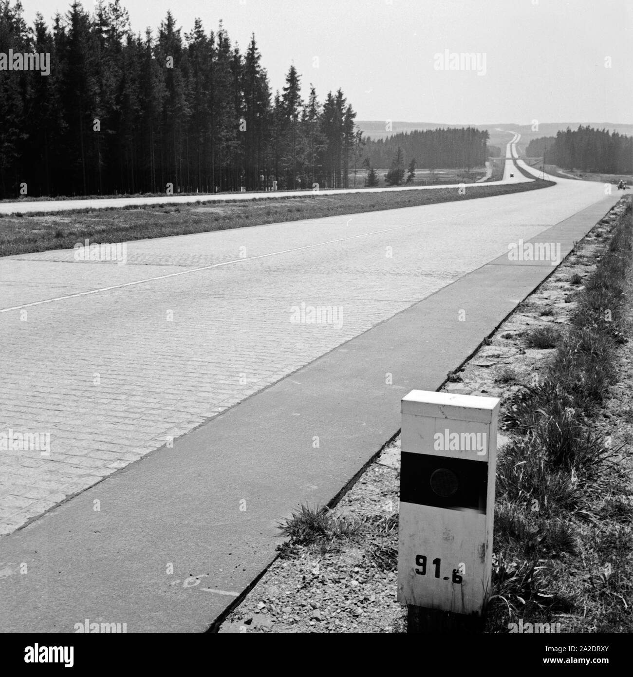 Deutschland 1930er jahre the reichsautobahn highway through the fichtel ...