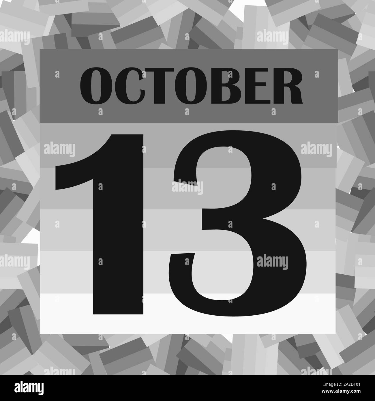 October 13 icon. For planning important day. Banner for holidays and ...