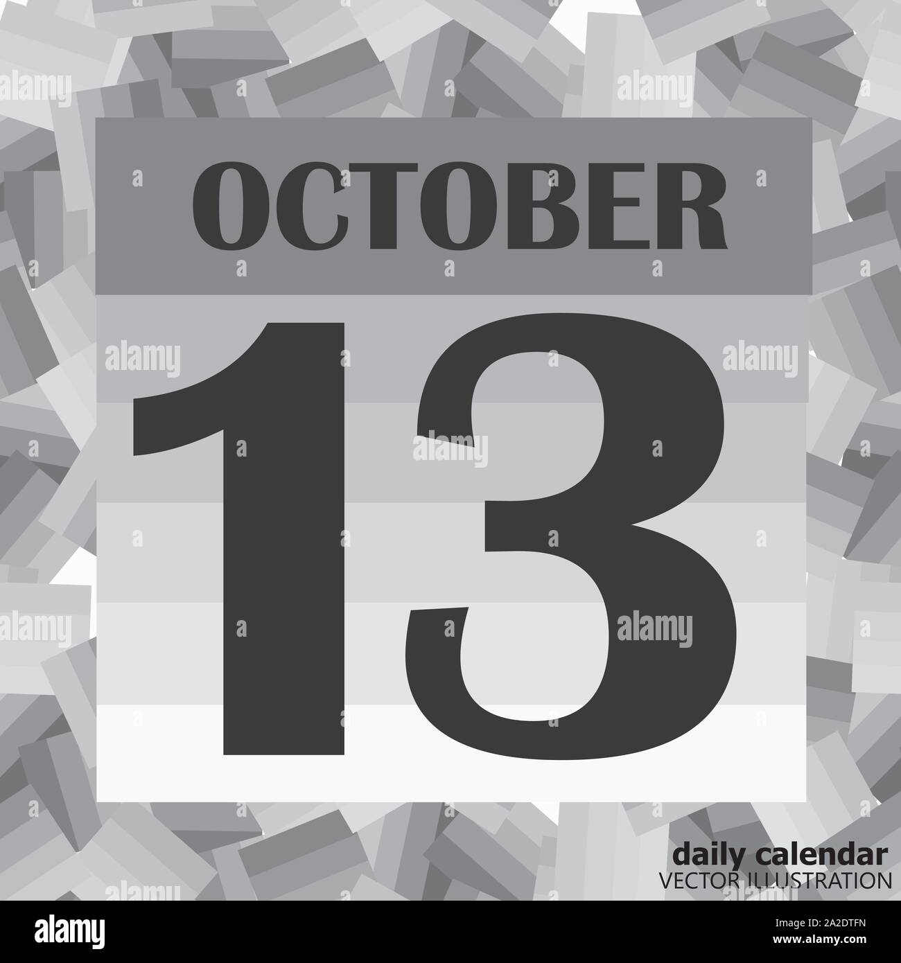 October 13 icon. For planning important day. Banner for holidays and ...
