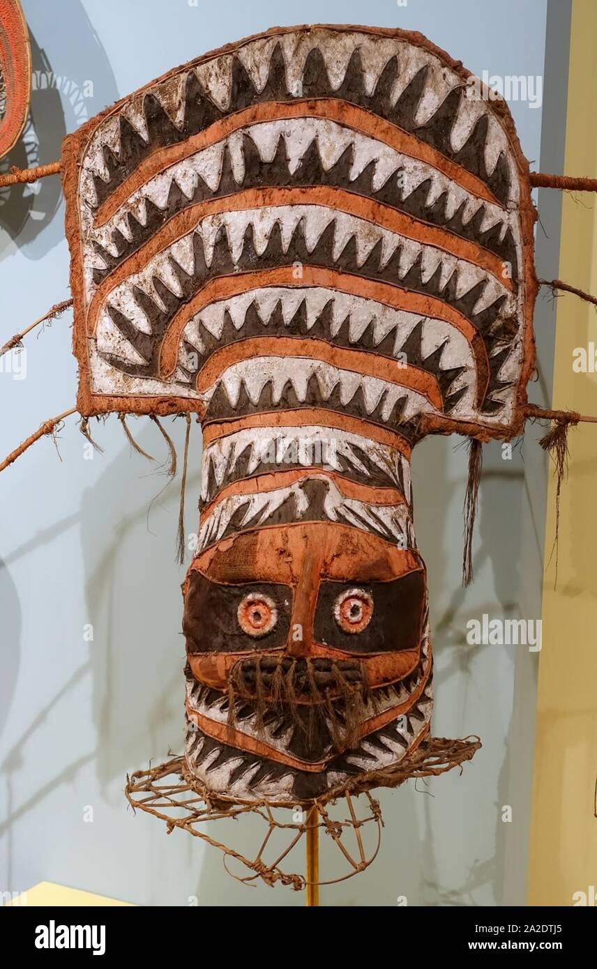 Eharo mask, 2 of 2, Elema peoples, Papuan Gulf, Gulf Province, Papua ...