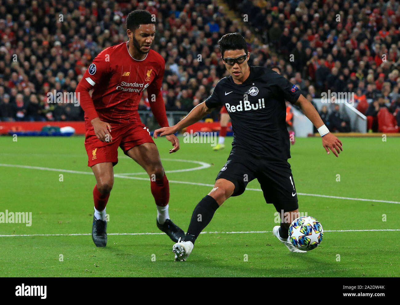 Anfield, Liverpool, Merseyside, UK. 2nd Oct, 2019. UEFA Champions ...
