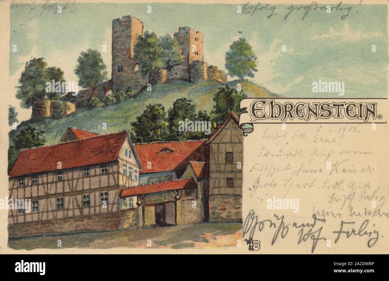 Ehrenstein, Thüringen - Burg Stock Photo - Alamy