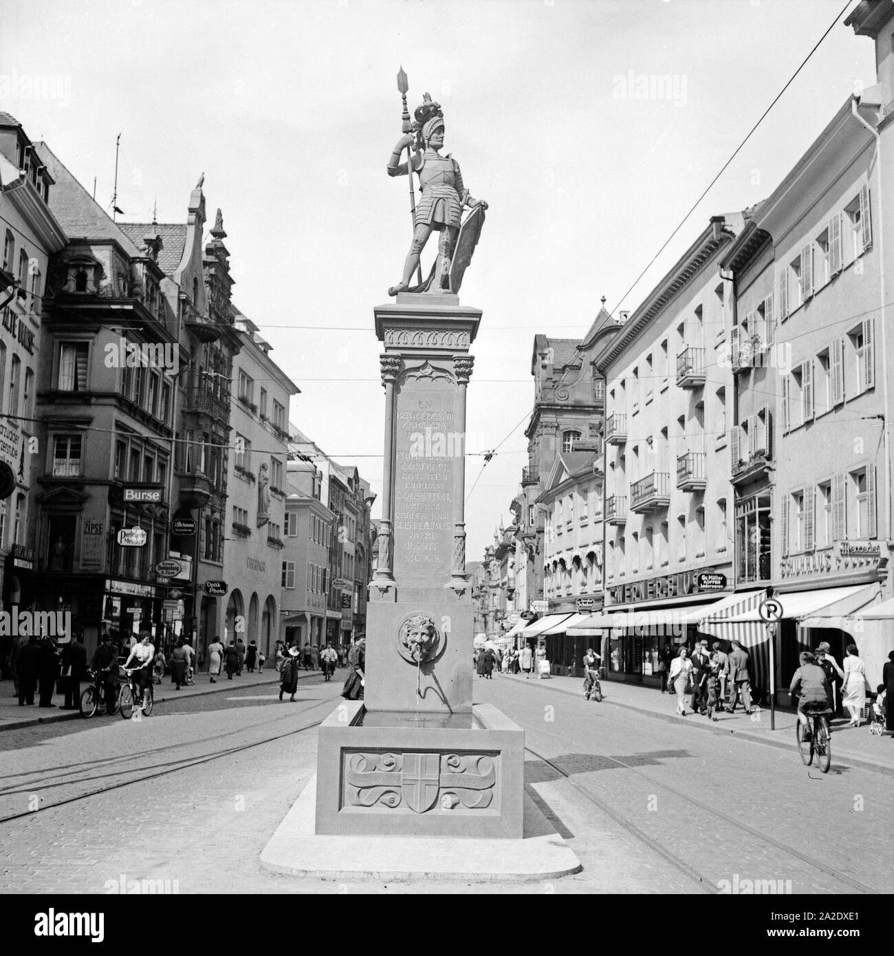 Old tram in freiburg im Black and White Stock Photos & Images - Alamy