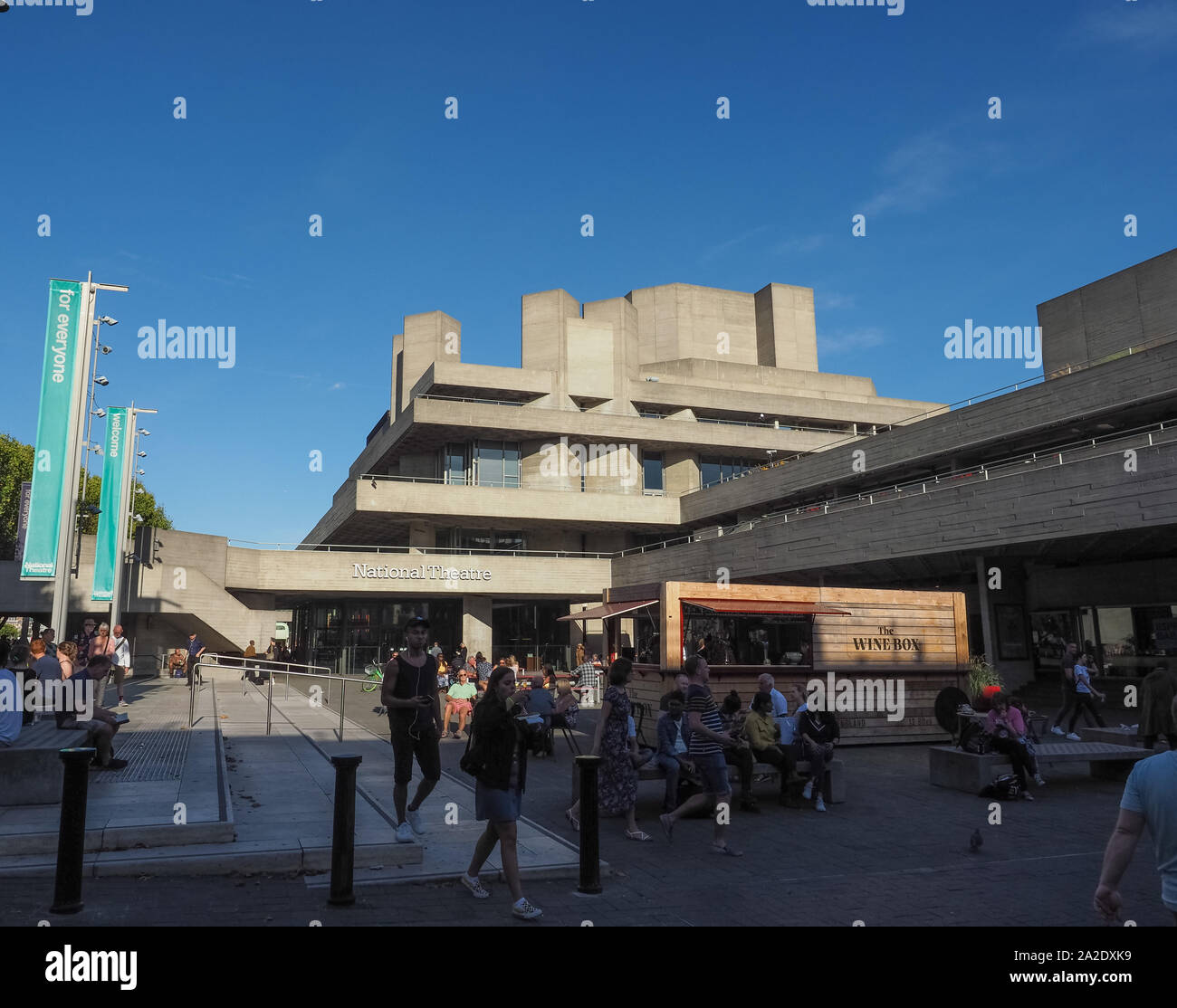 LONDON, UK - CIRCA SEPTEMBER 2019: The Royal National Theatre designed ...