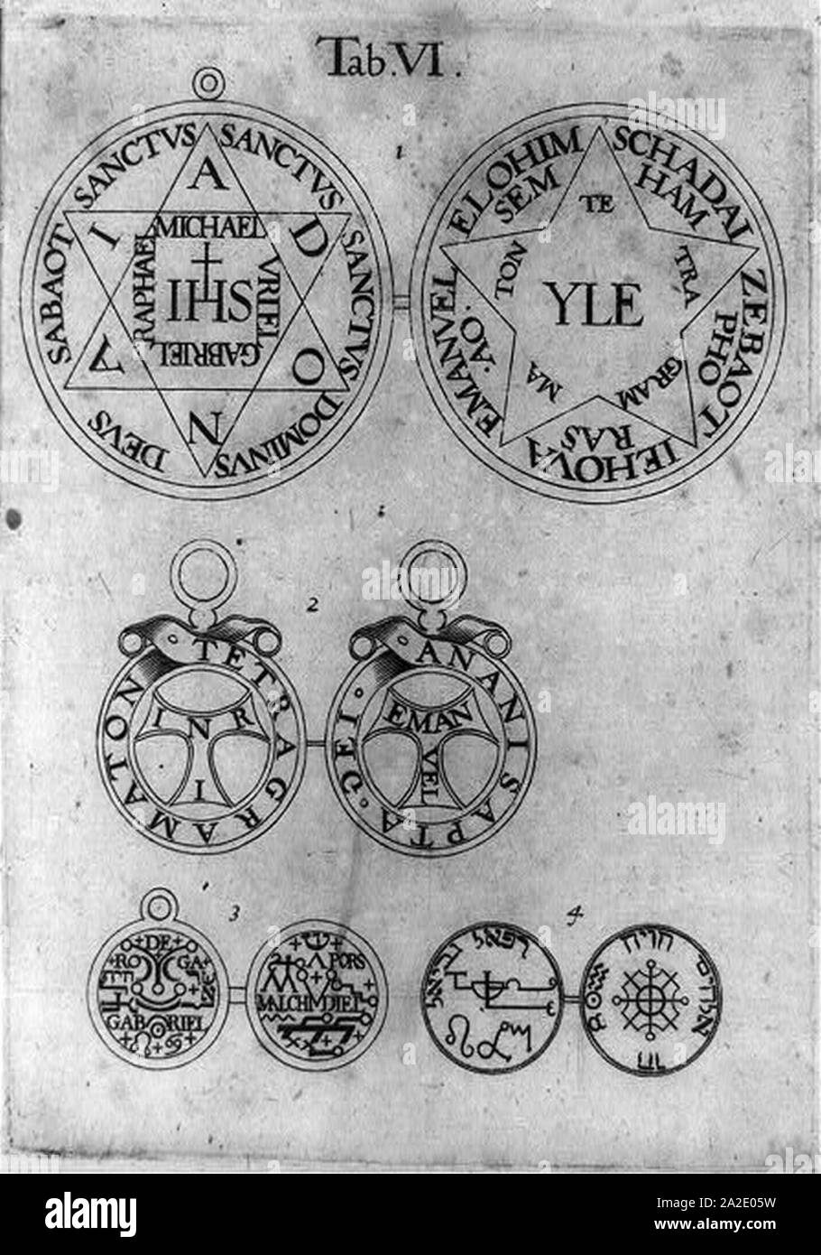 Eight amulets in different languages Stock Photo - Alamy