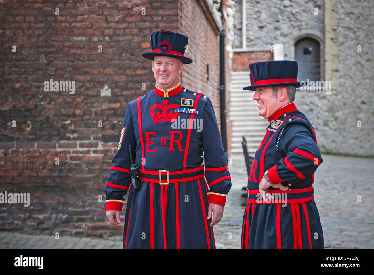 Beefeaters in the Tower of London Stock Photo - Alamy