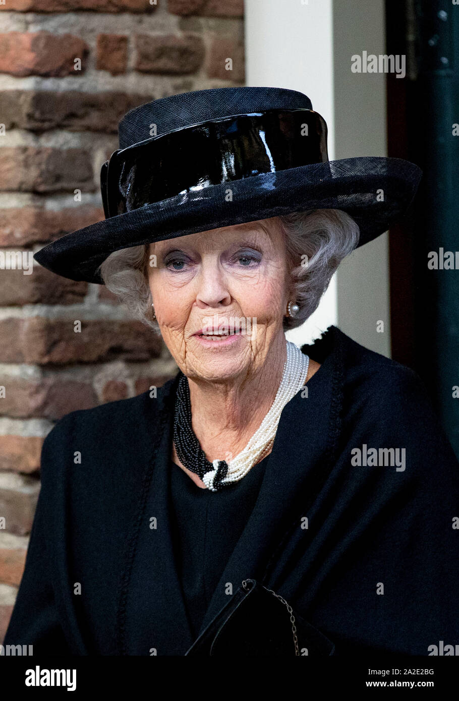 Princess Beatrix of The Netherlands at the 75th commemoration of the ...