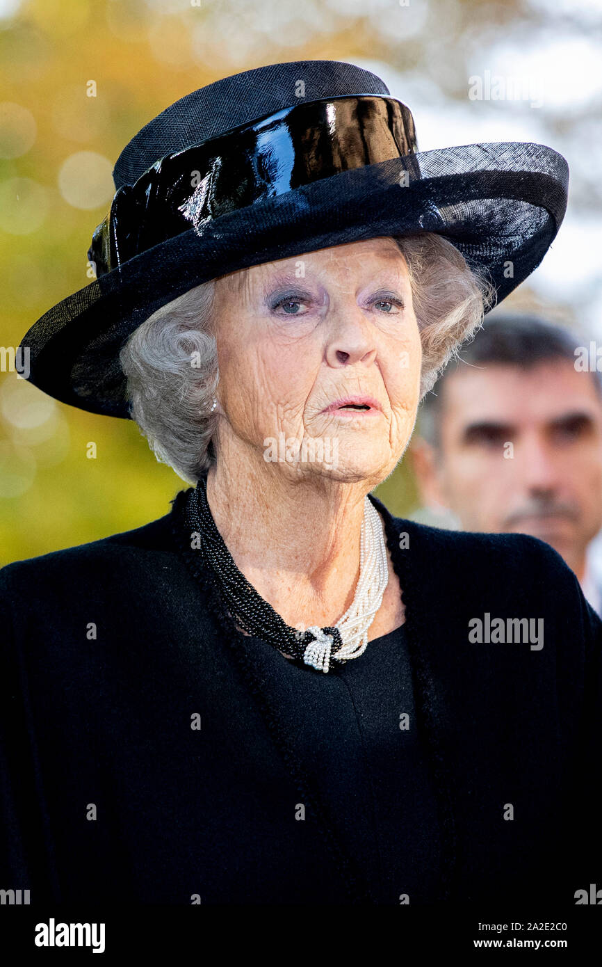 Princess Beatrix of The Netherlands at the 75th commemoration of the ...