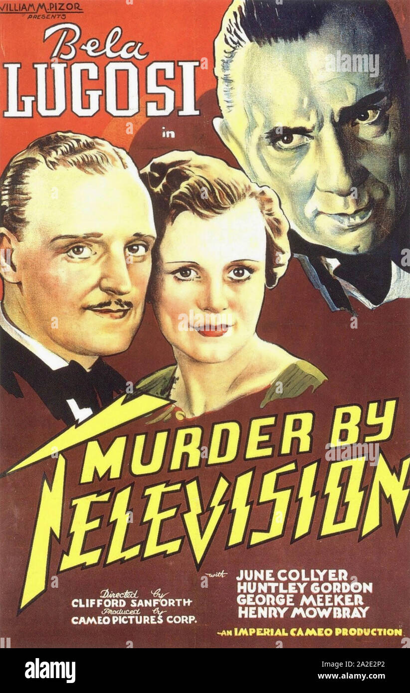MURDER BY TELEVISION 1935 Cameo Pictures film with Bela Lugosi Stock ...