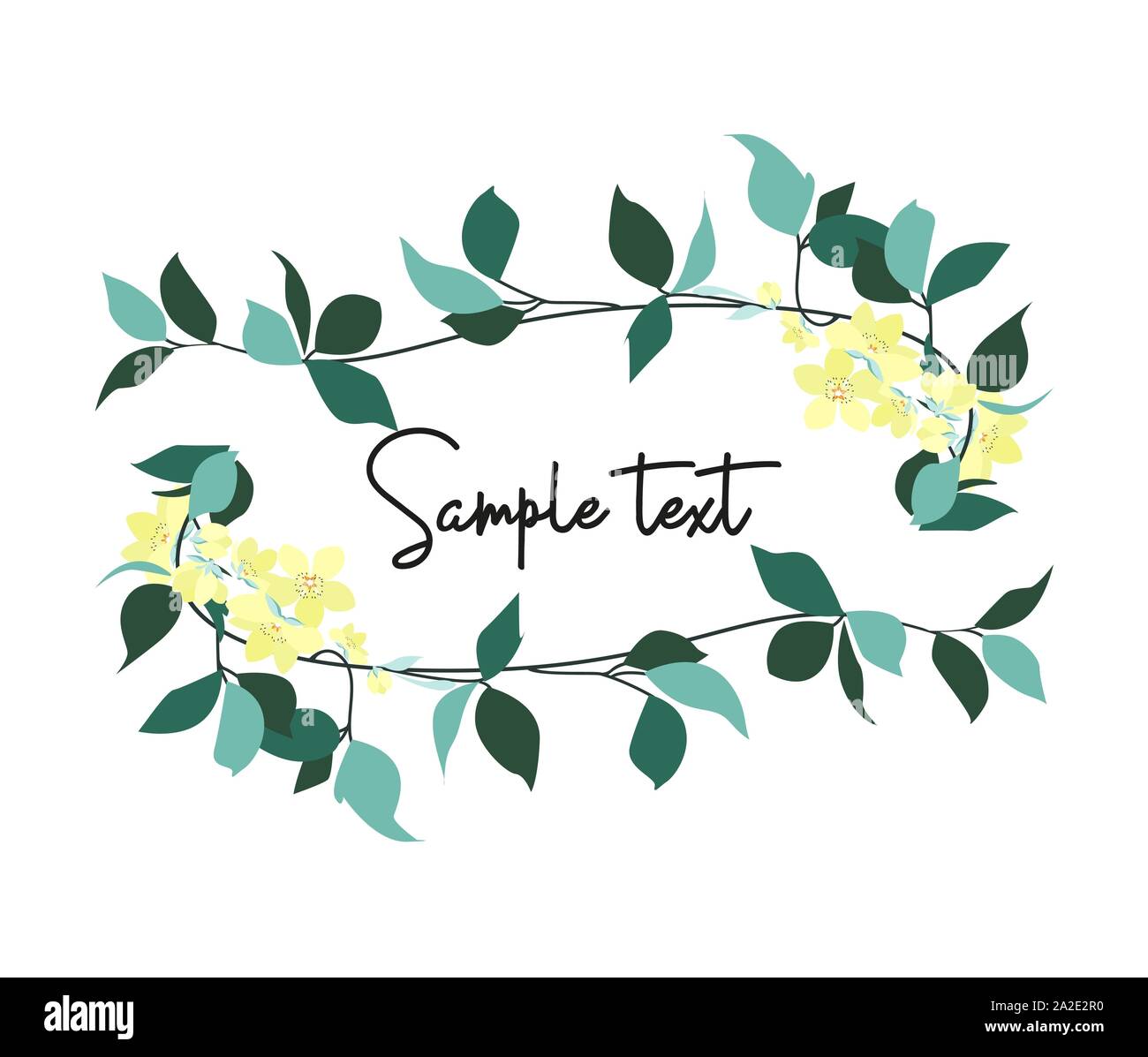 Nature decoration leaves Stock Vector Image & Art - Alamy