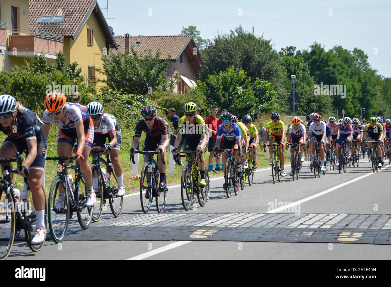 Italy, Corbetta, Giro d'Italia female, the race Stock Photo - Alamy