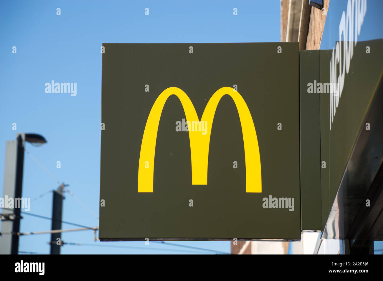 Mcd sign board hi-res stock photography and images - Alamy