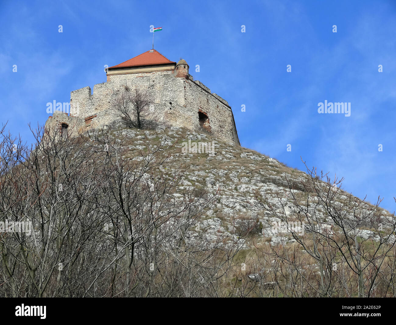 13th century castle, Sümeg, Hungary, Magyarország, Europe Stock Photo ...