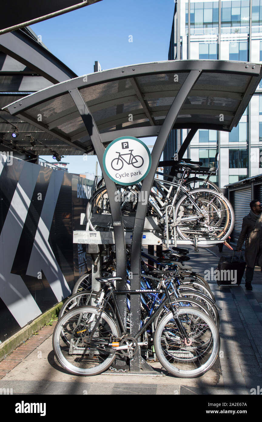Multi level bike parking hi-res stock photography and images - Alamy