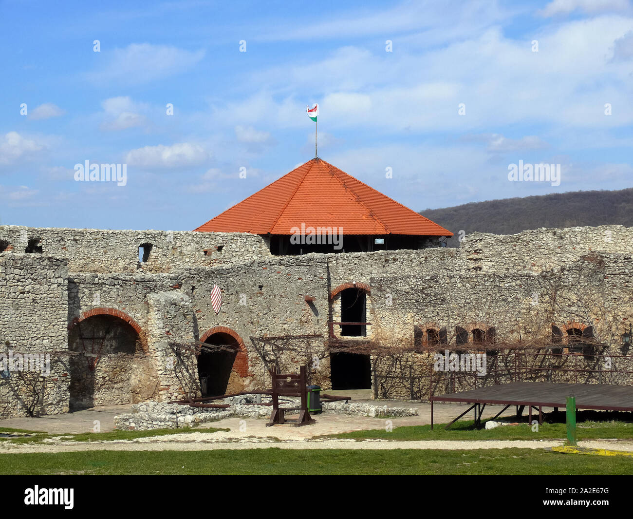 13th century castle, Sümeg, Hungary, Magyarország, Europe Stock Photo ...