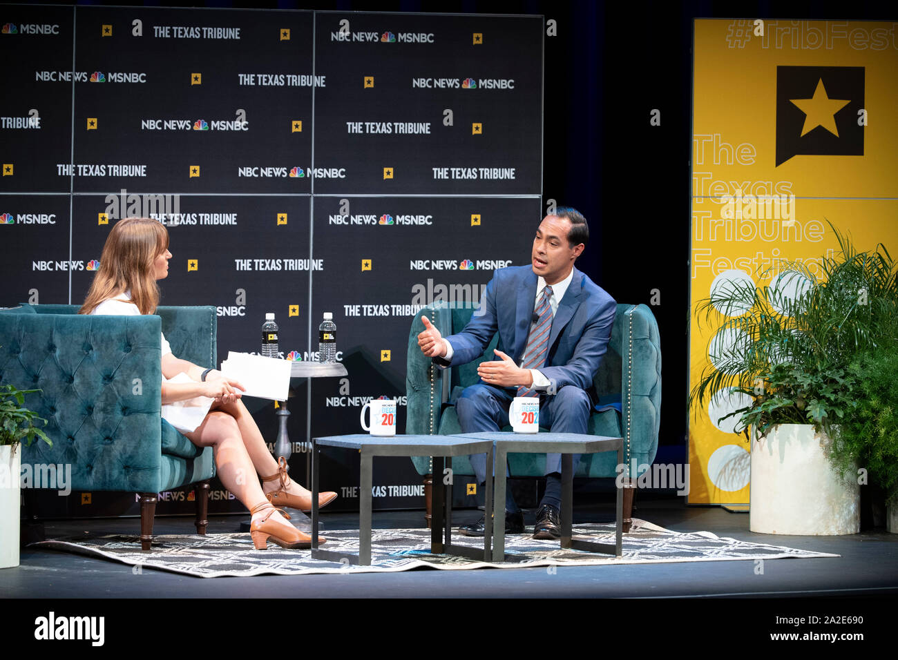 Austin, TX USA Sept. 28, 2019: Presidential candidate Julian Castro of ...