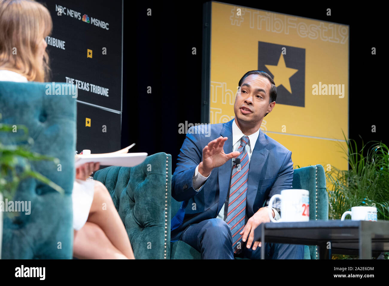 Democratic presidential candidate Julian Castro of San Antonio is ...
