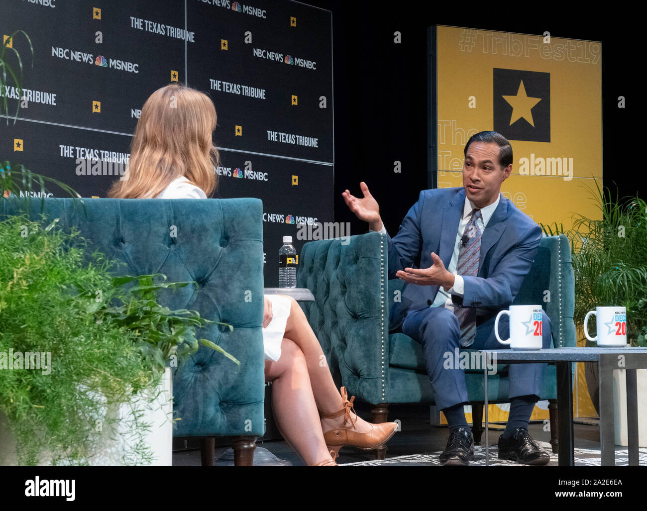 Democratic presidential candidate Julian Castro of San Antonio is ...