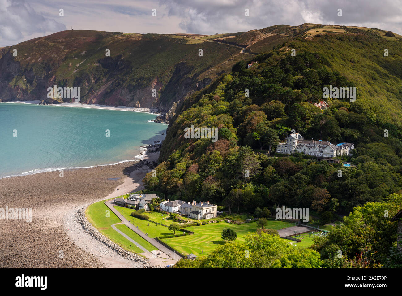Lynmouth on the Atlantic coast of North Devon Stock Photo - Alamy
