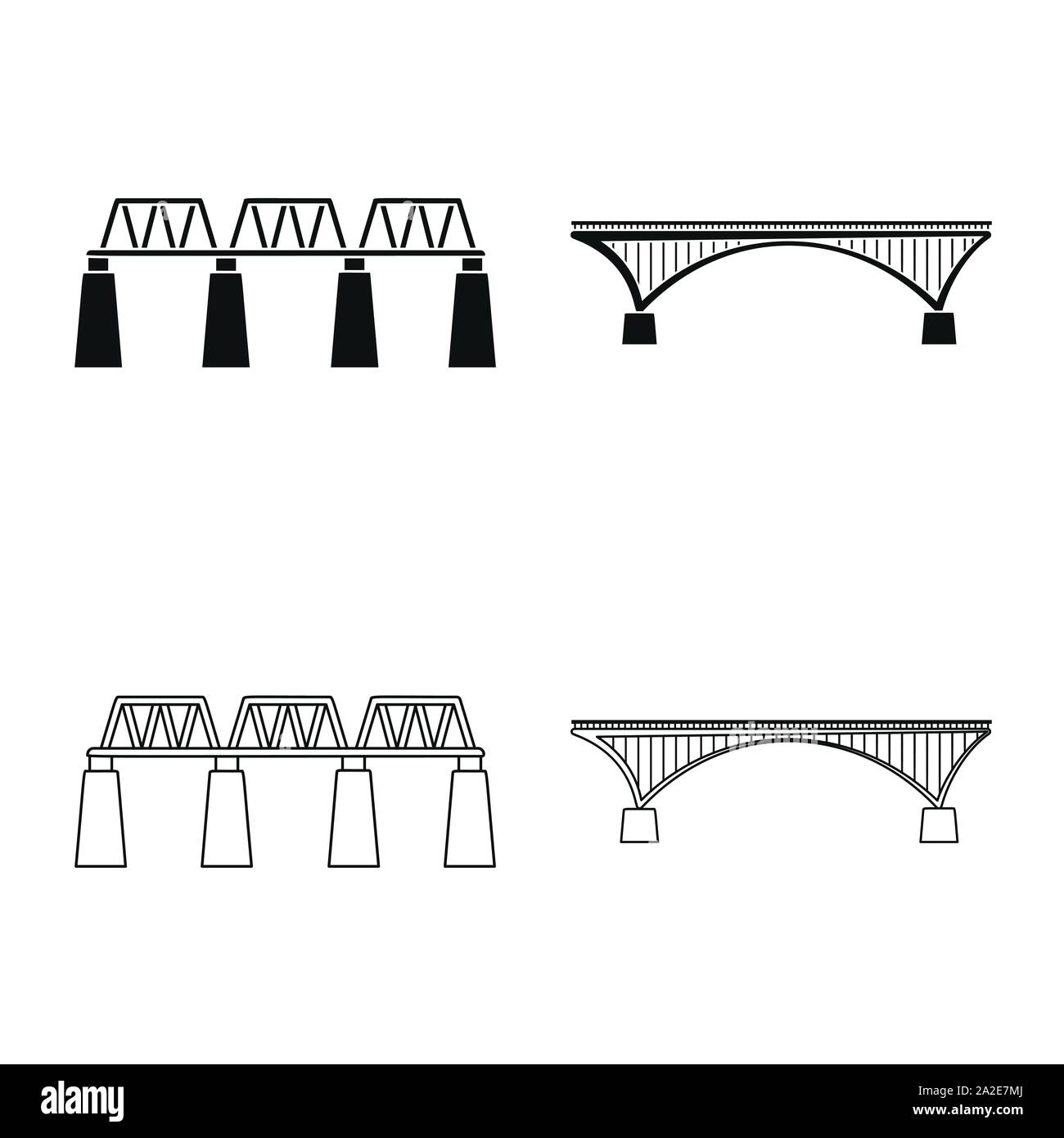 Vector illustration of connection and design symbol. Set of connection ...