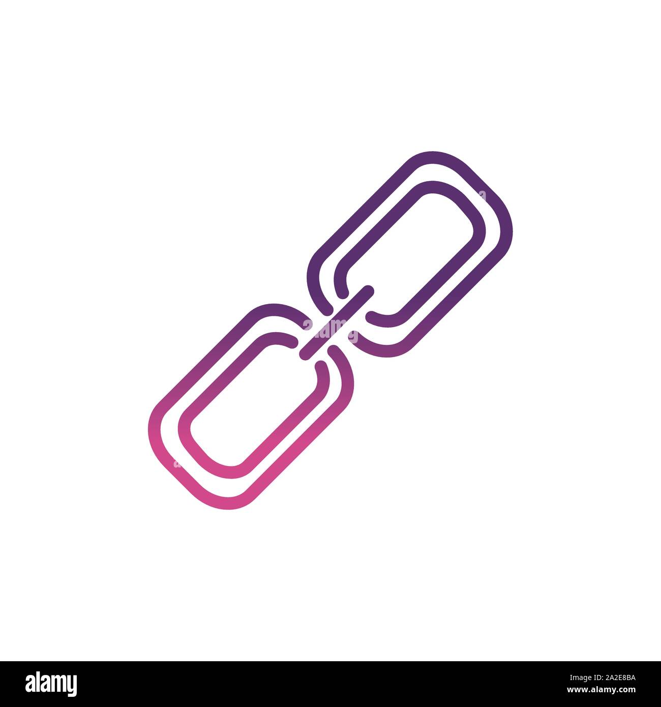 link network social media icon line gradient vector illustration Stock ...