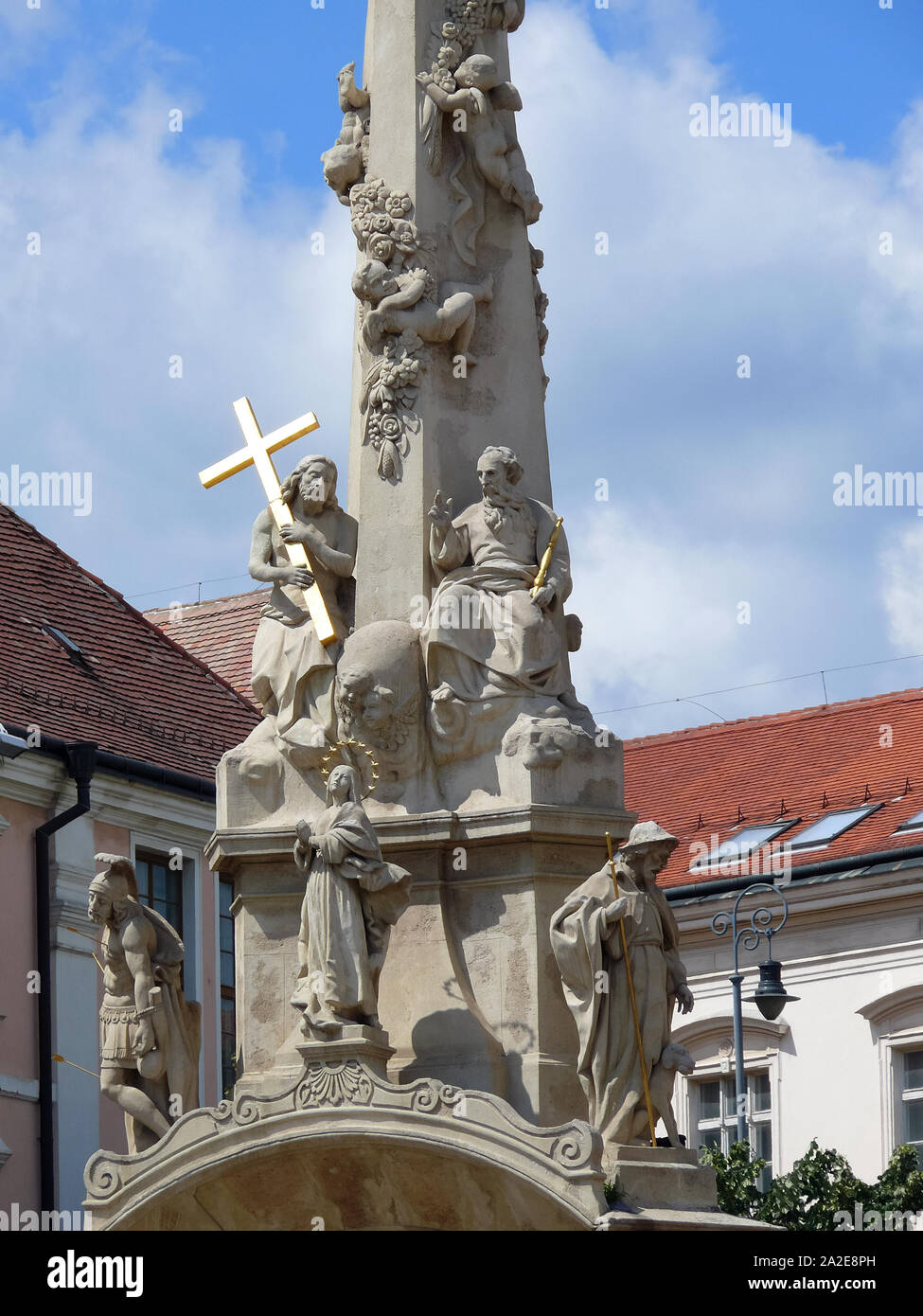 Trinity column, Pécs, Baranya County, Hungary, Magyarország, Europe ...