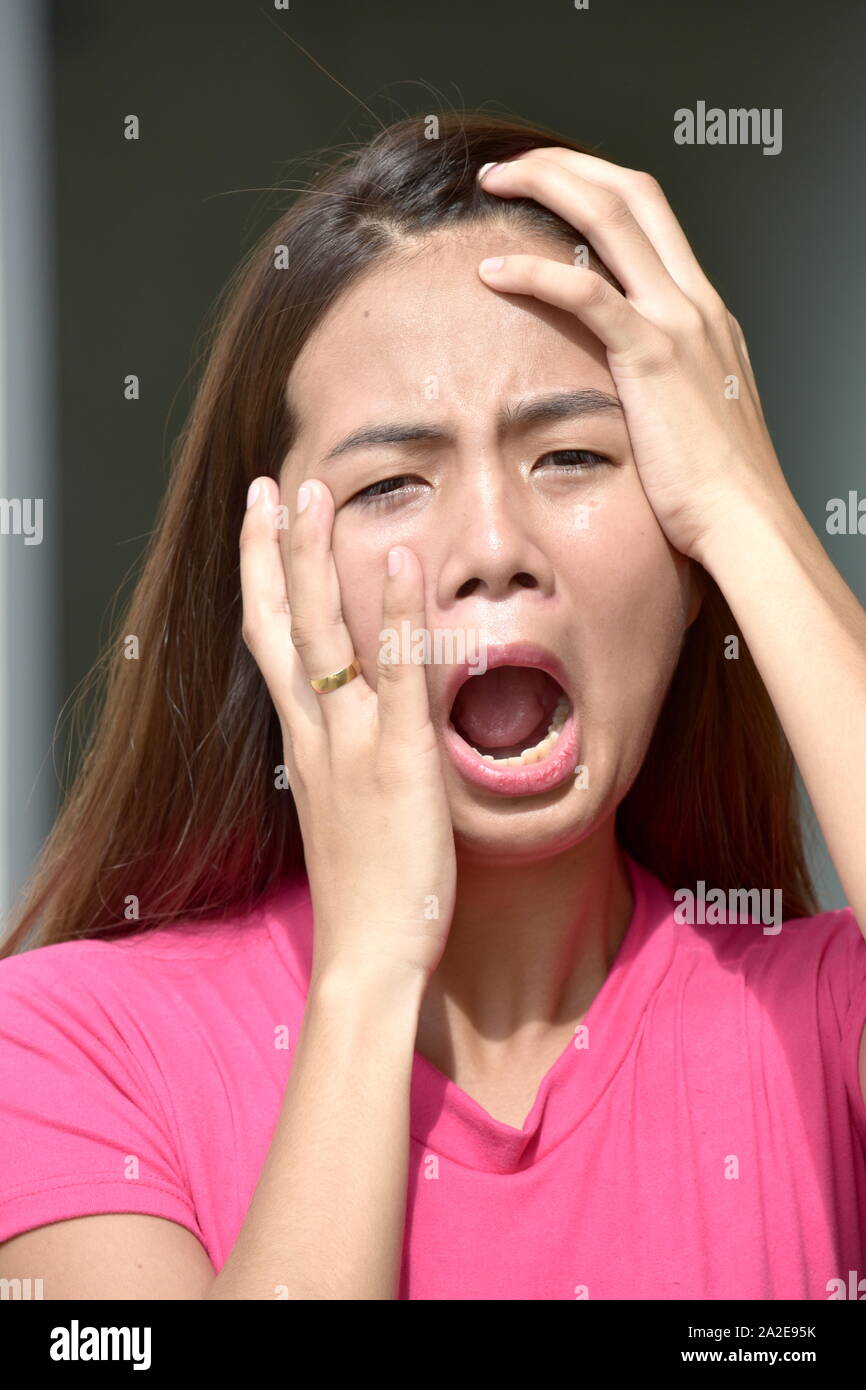 Stress lady hi-res stock photography and images - Alamy