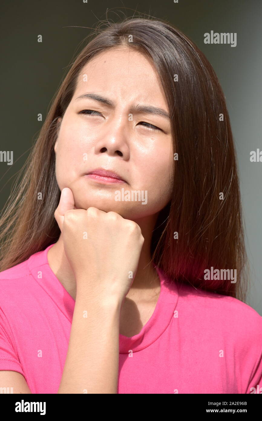 A Woman Decision Making Stock Photo - Alamy