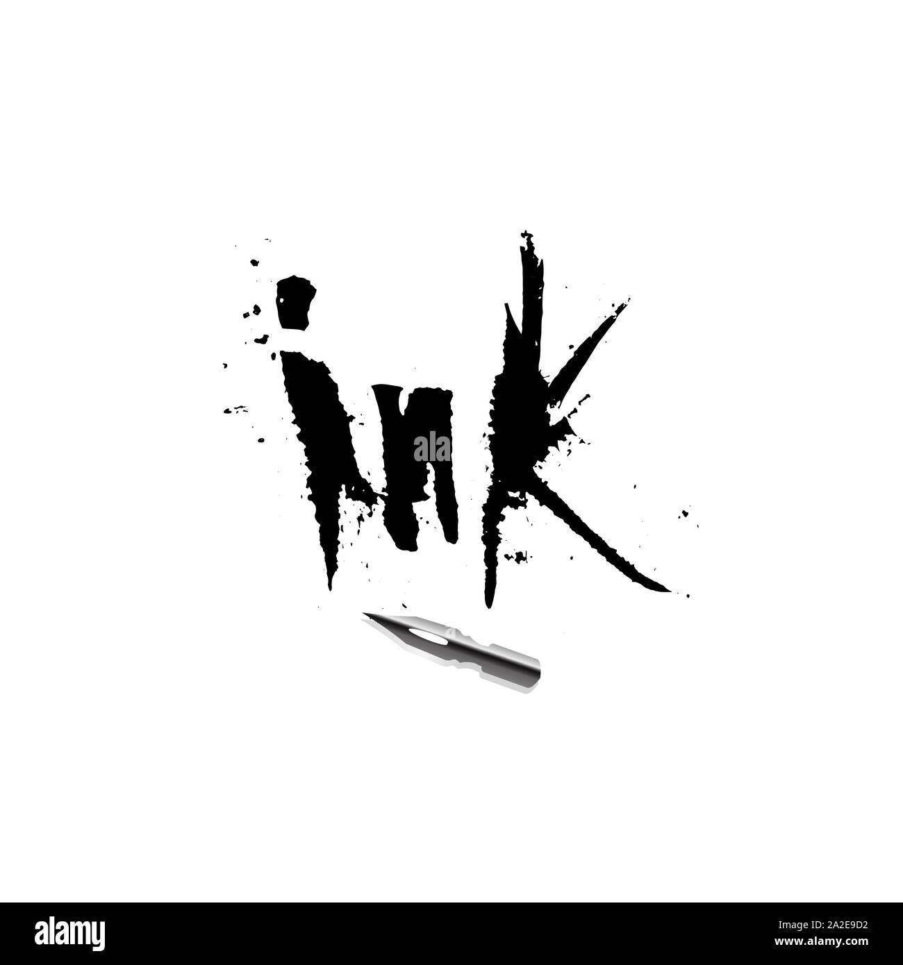 Ink splash 3d effect Stock Vector Images - Alamy