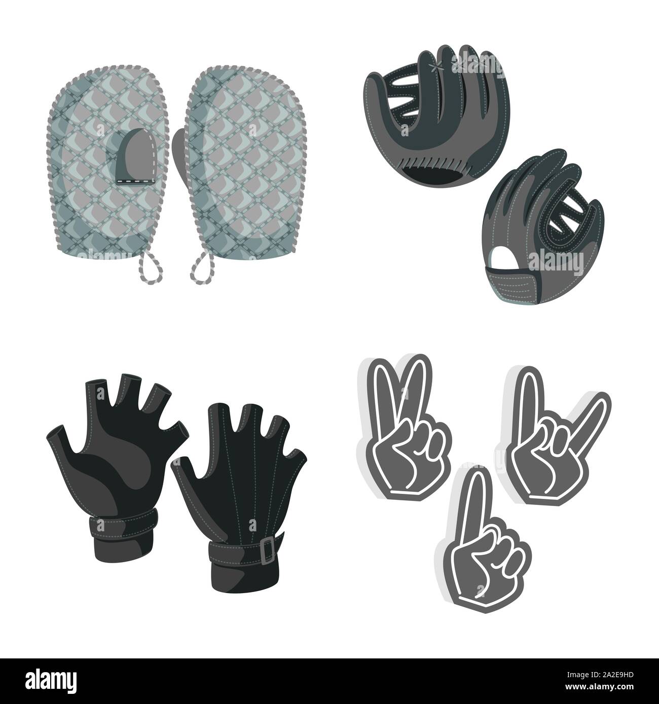 Isolated object of property and distinctive symbol. Collection of ...