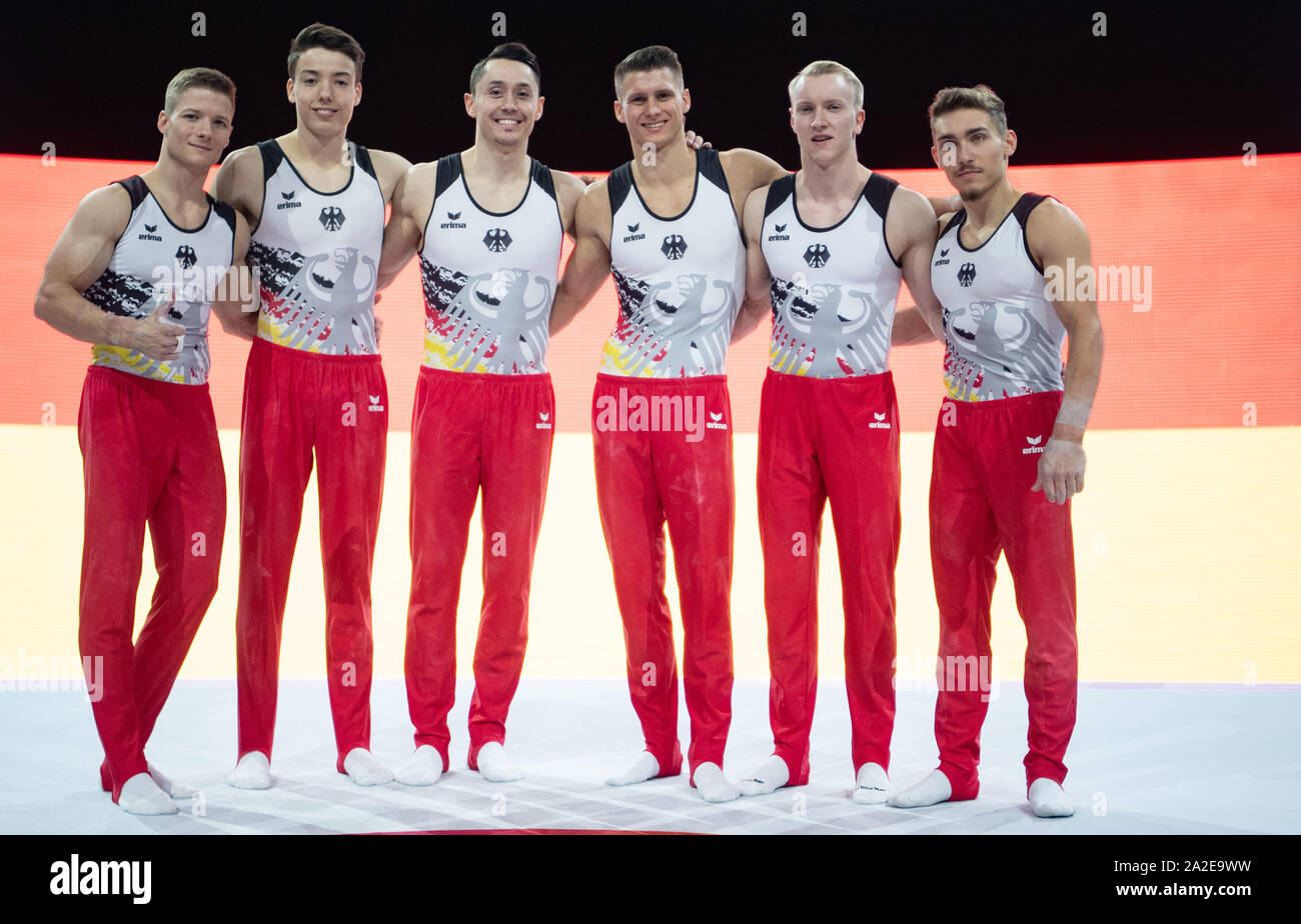 Stuttgart, Germany. 02nd Oct, 2019. Gymnastics: WM, podium training men ...