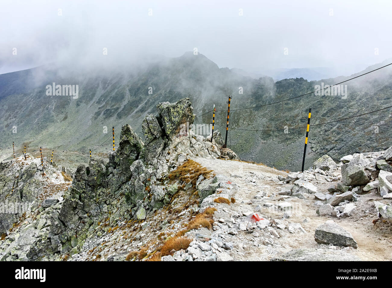 Landscape from Hiking Route to climbing Musala peak, Rila mountain ...