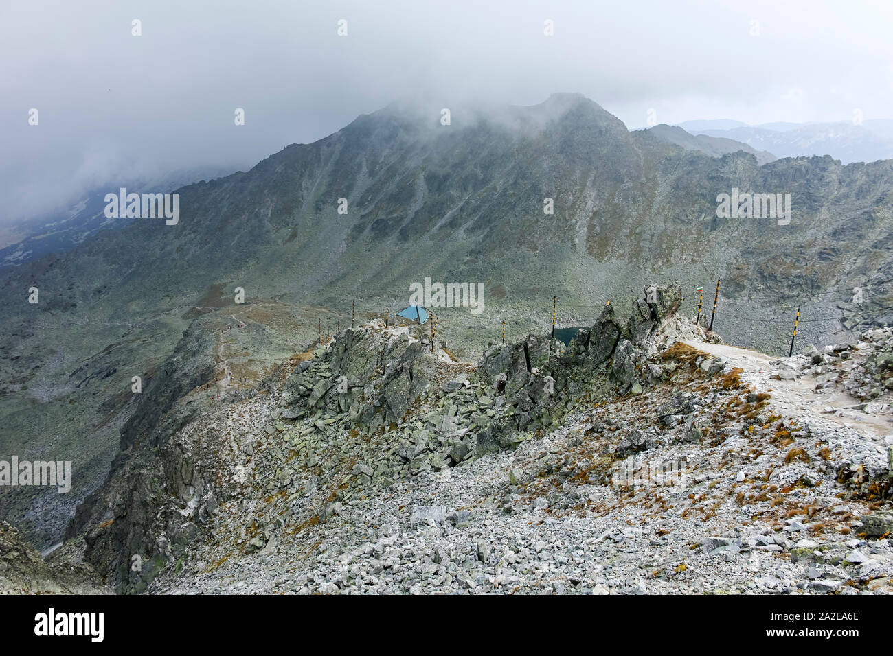 Landscape from Hiking Route to climbing Musala peak, Rila mountain ...