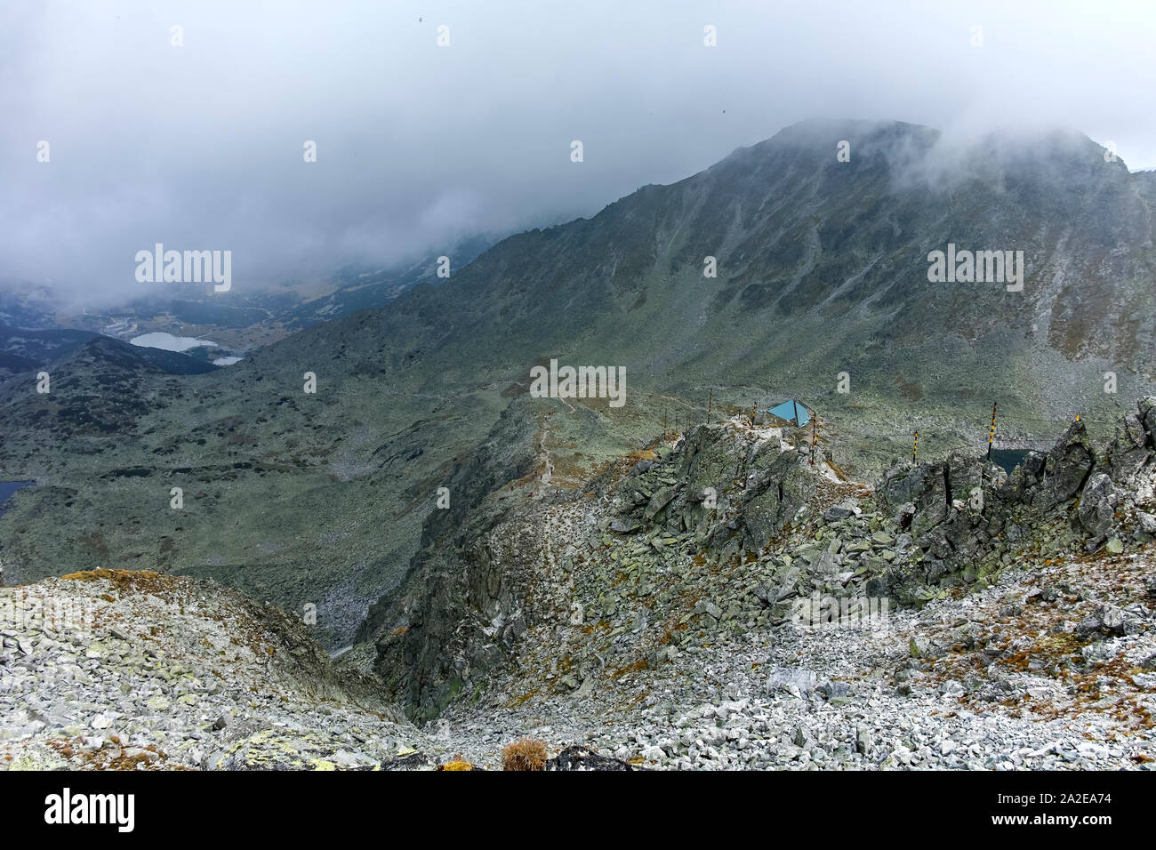 Landscape from Hiking Route to climbing Musala peak, Rila mountain ...