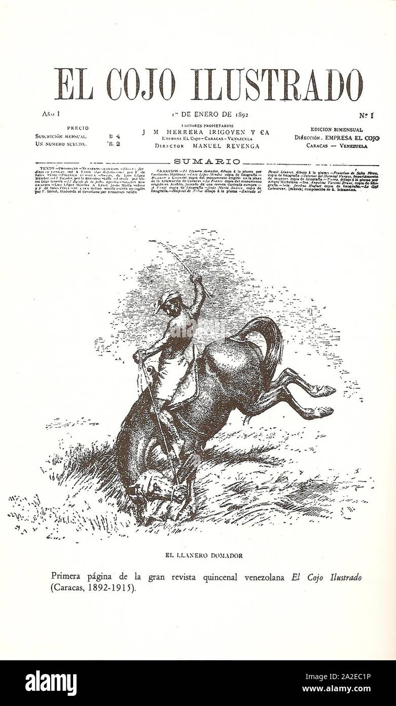 El Cojo Ilustrado 1892 000 Stock Photo - Alamy