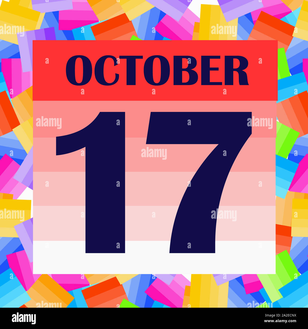 October 17 icon. For planning important day. Banner for holidays and ...