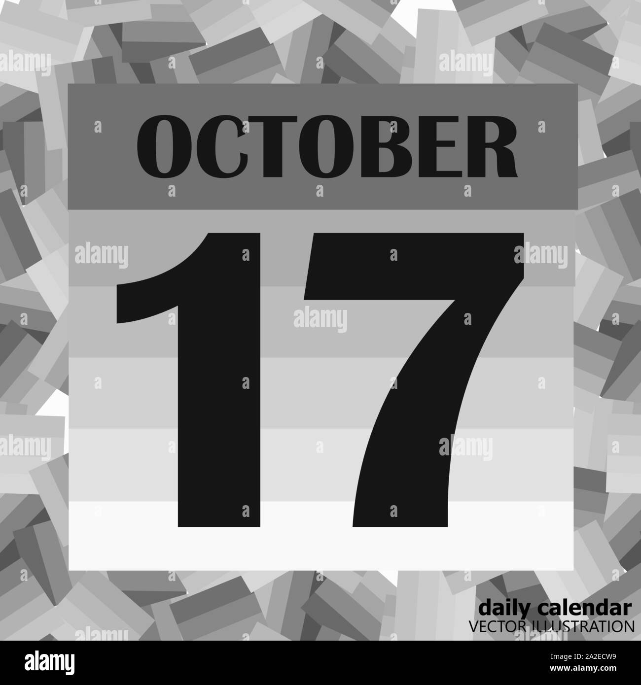 October 17 icon. For planning important day. Banner for holidays and ...