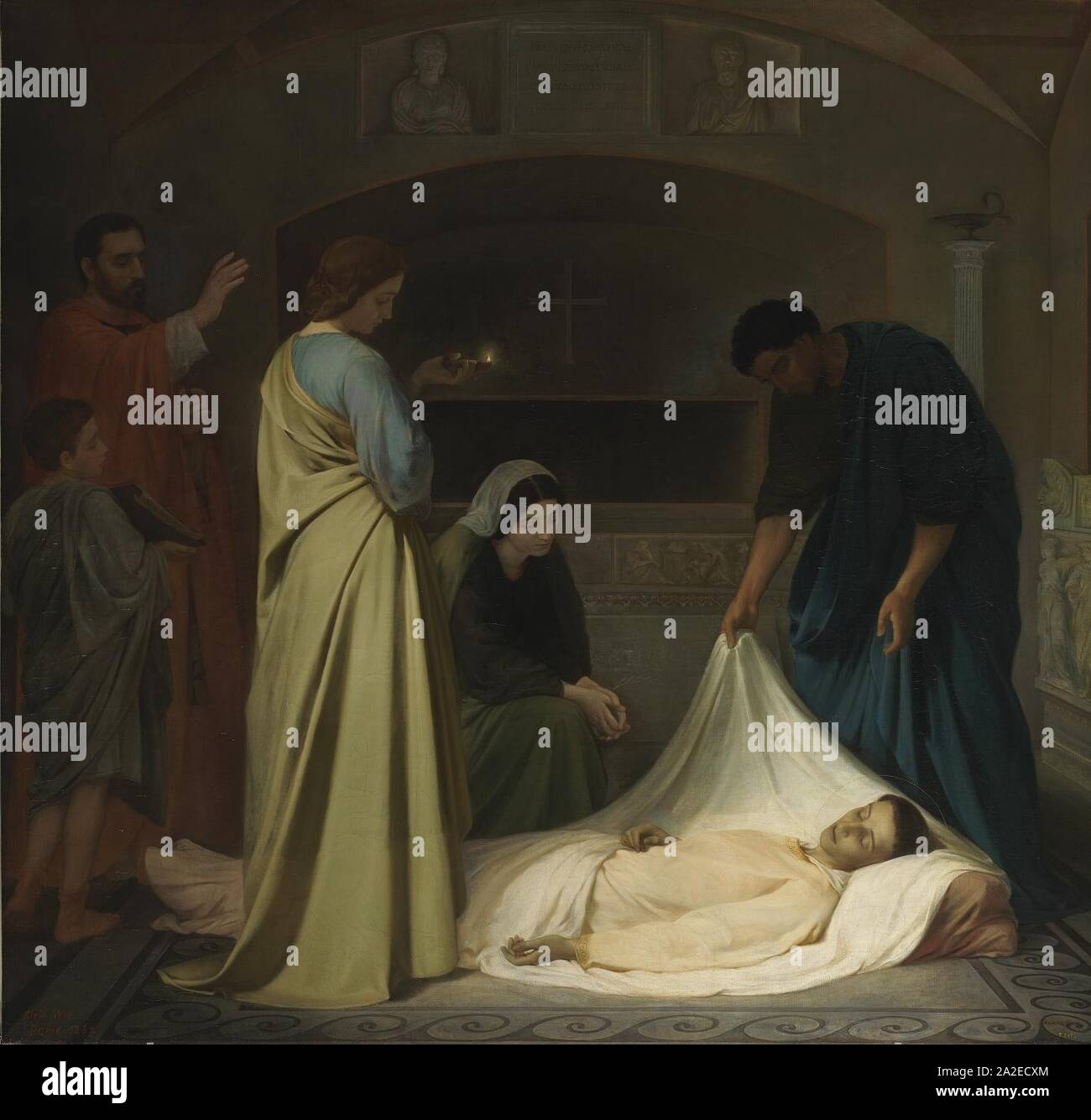 El Entierro de San Lorenzo, 1862 Alejo Vera Stock Photo - Alamy