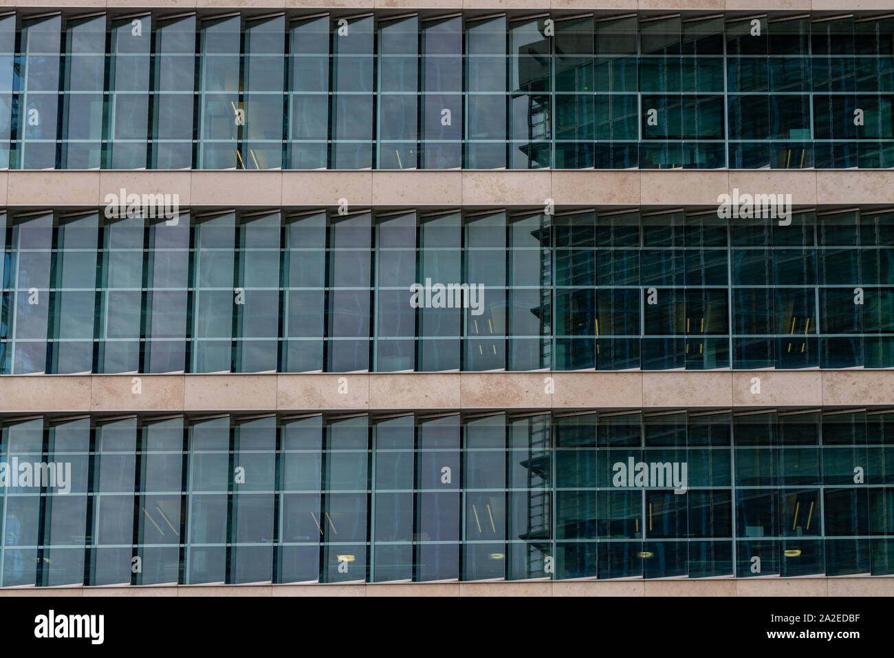 Cork County Library glass louver or louvre facade Stock Photo - Alamy