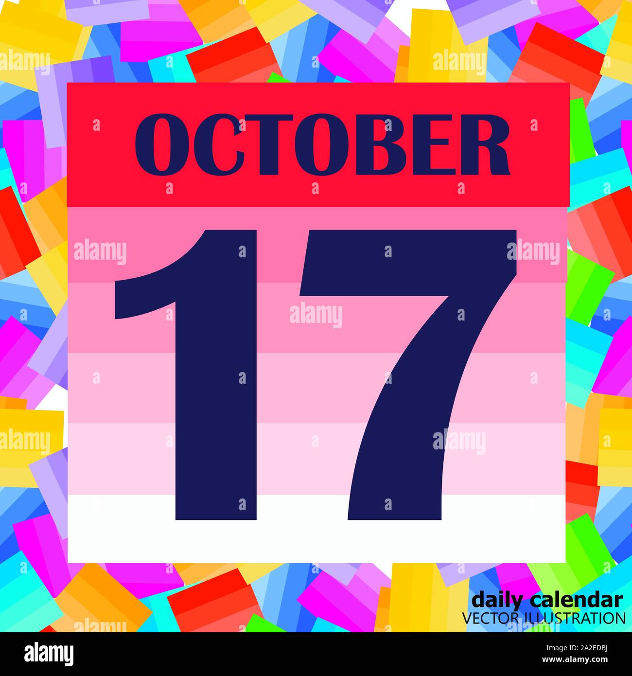 October 17 icon. For planning important day. Banner for holidays and ...