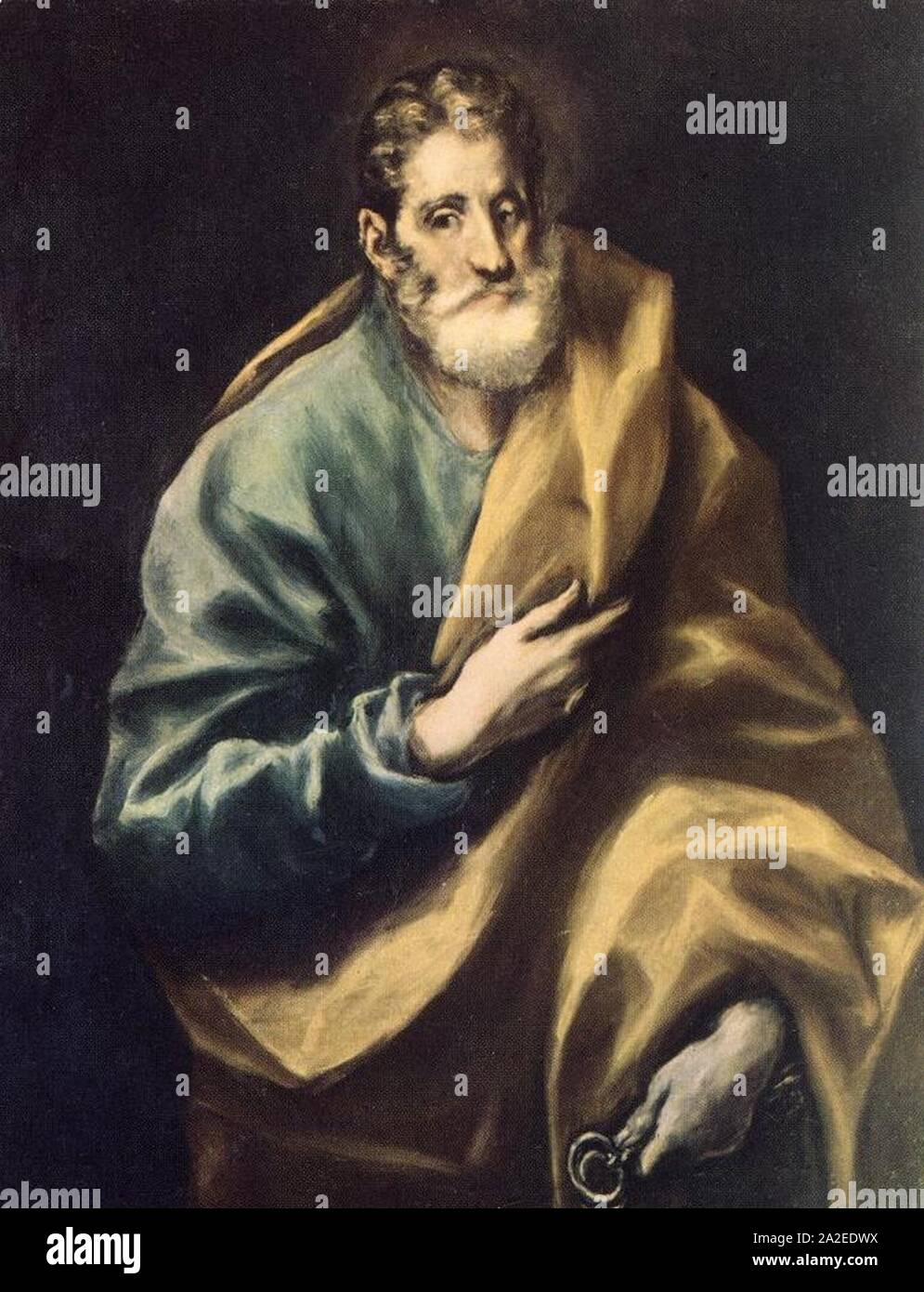 El Greco - Apostle St Peter Stock Photo - Alamy