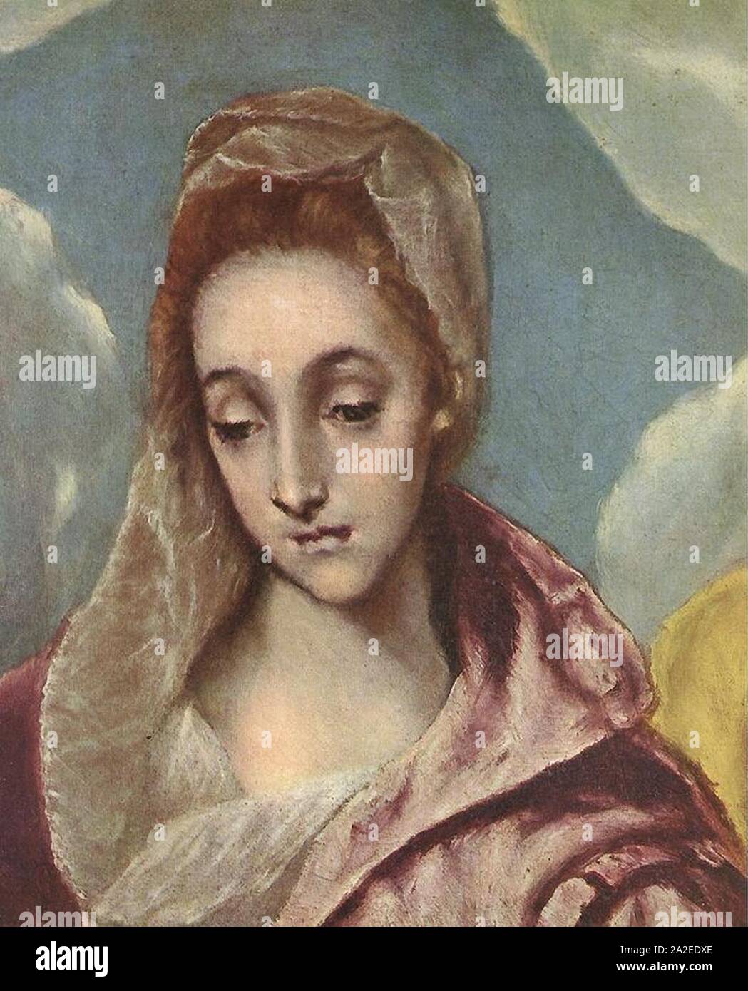 El Greco - Holy Family with St Anne (detail Stock Photo - Alamy