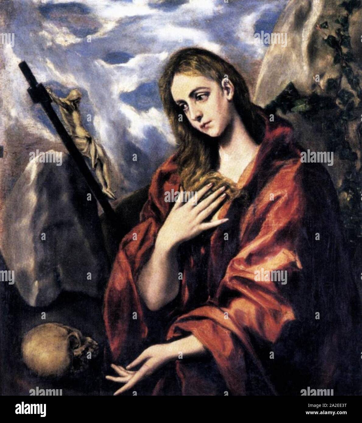 El Greco - Mary Magdalen in Penitence Stock Photo - Alamy