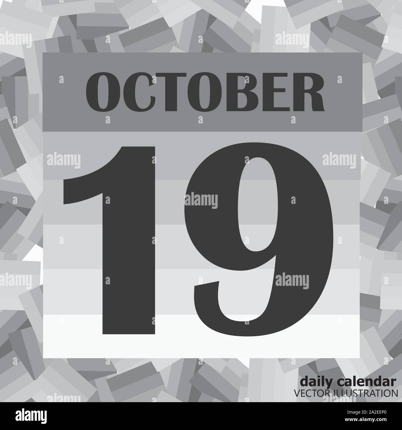 October 19 icon. For planning important day. Banner for holidays and ...