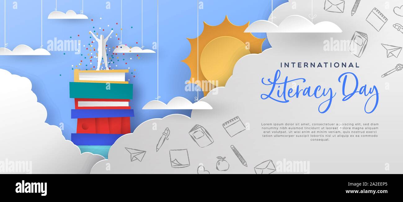 Modern education knowledge day Stock Vector Images - Alamy