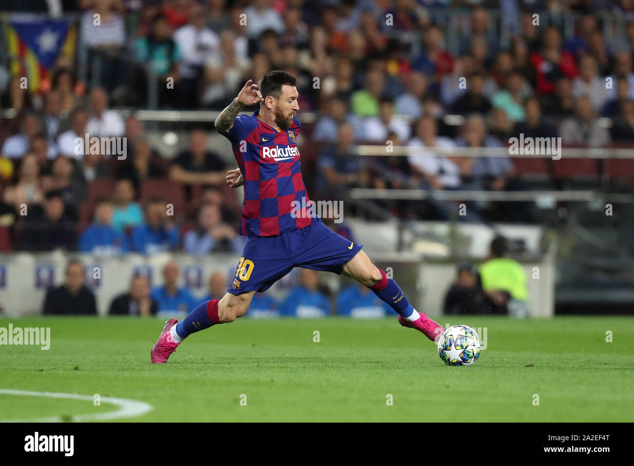 Barcelona, Spain. 2nd Oct, 2019. Lionel Messi of FC Barcelona during ...