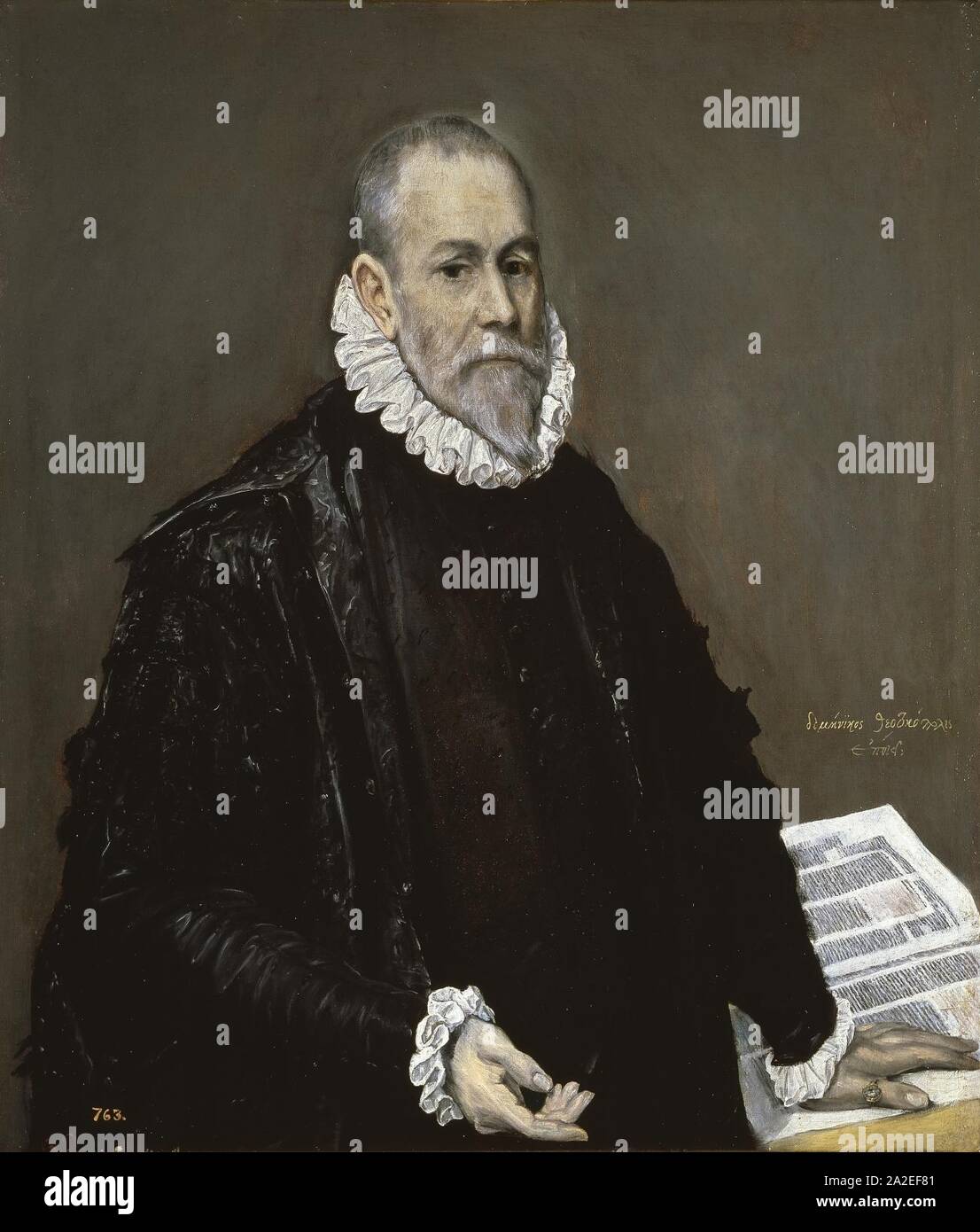 El Greco, retrato de un médico Stock Photo - Alamy