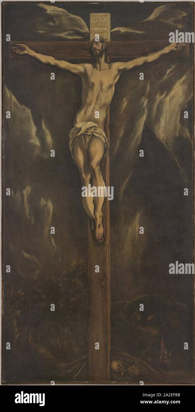 El Greco and Workshop - Christ on the Cross, c. 1600-1610 Stock Photo ...