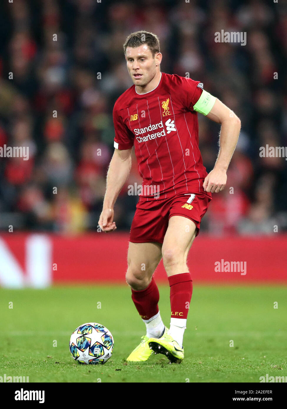 Liverpool's James Milner during the UEFA Champions League Group E match ...